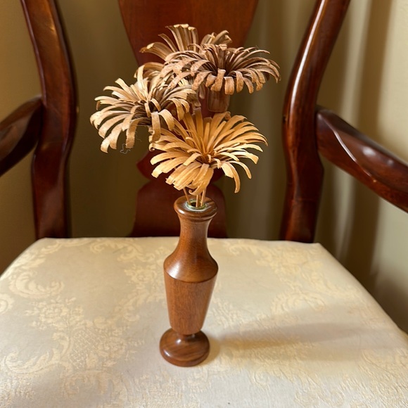 Vintage | Accents | Stunning Mcm Wooden Flower Arrangement In ...